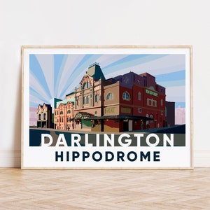 Darlington Hippodrome // A3/A4 Art Print | Unframed | Theatre ...