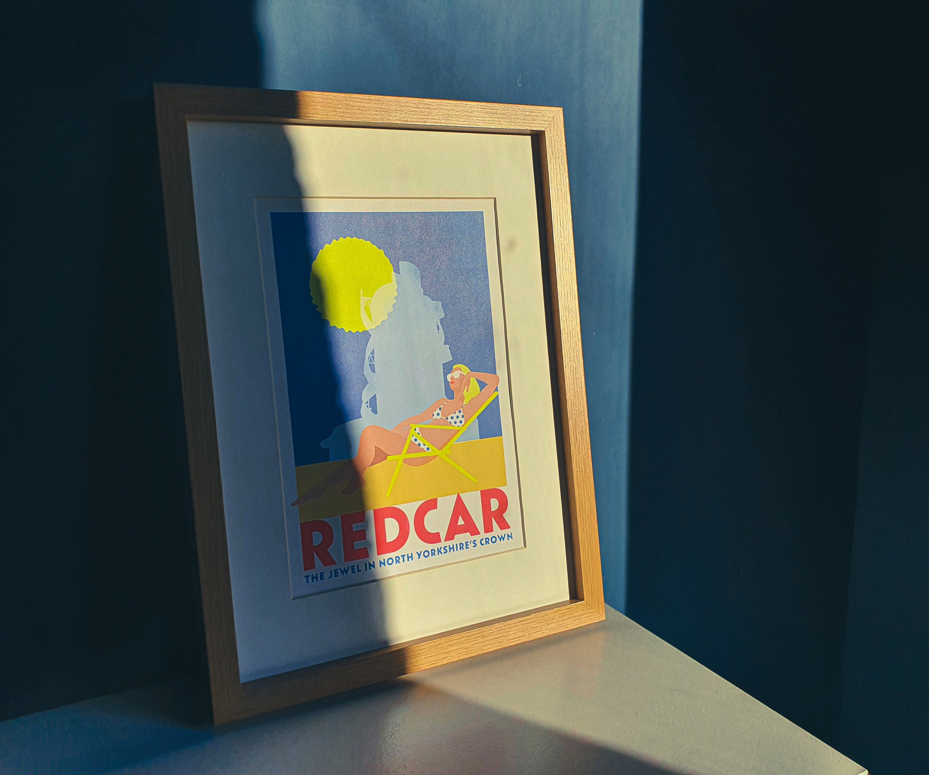 Redcar | A3 | A4 | Unframed | Railway Travel Poster | Seaside | Coast ...