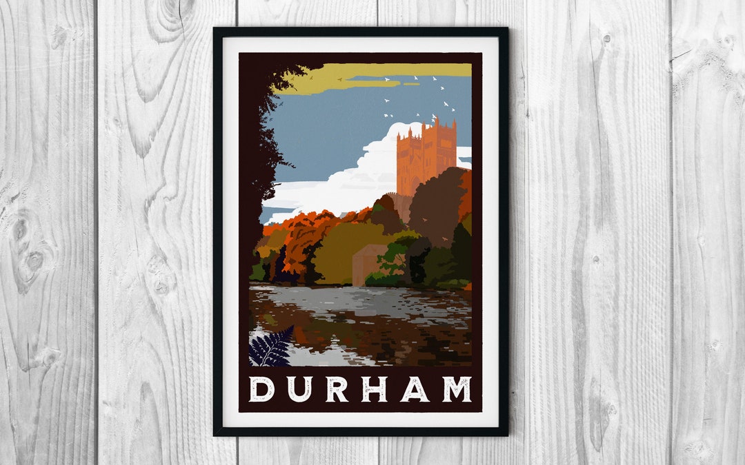 Durham // Art Print A3 & A4 Unframed Railway Print - Etsy UK
