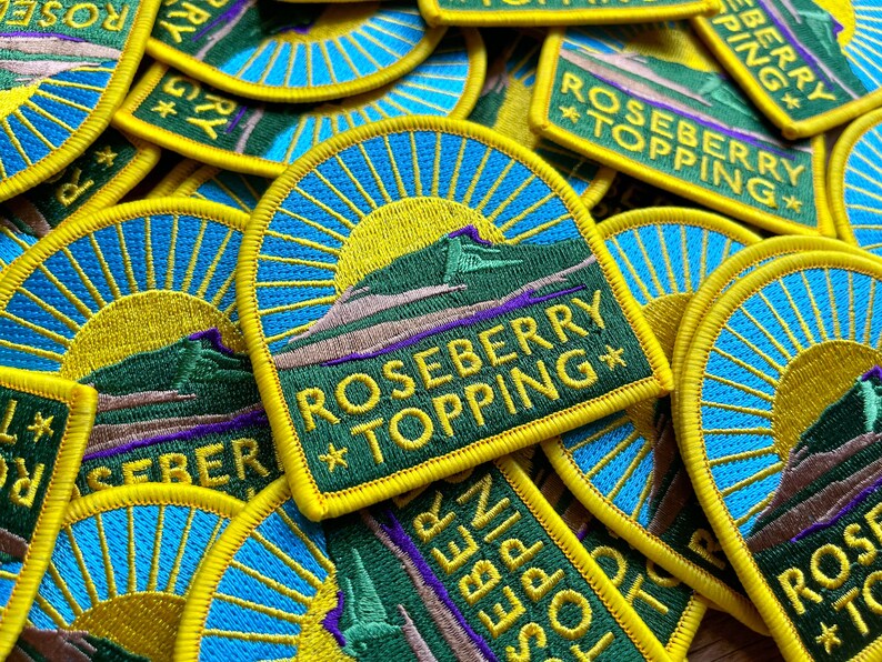 Roseberry Topping Embroidered Patch | Middlesbrough | Teesside | North ...