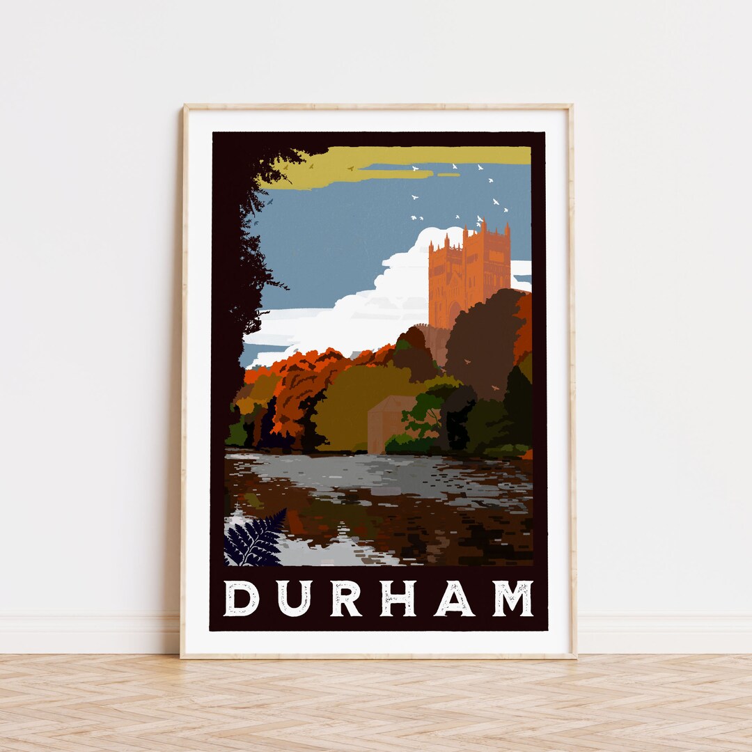 Durham // Art Print A3 & A4 | Unframed | Railway Print | Travel Poster ...