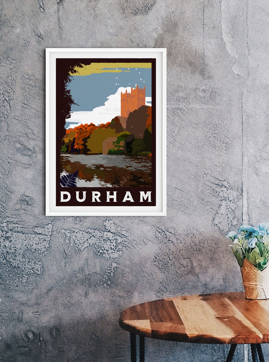 Durham // Art Print A3 & A4 Unframed Railway Print - Etsy UK