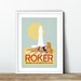 Roker | A3 | A4 | Unframed | Railway Travel Poster | Seaside ...