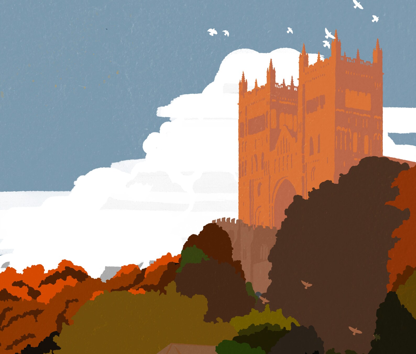 Durham // Art Print A3 & A4 | Unframed | Railway Print | Travel Poster ...