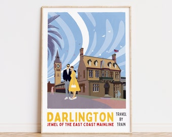 Monte Darlo // Art Print A3 & A4 Unframed Railway Print Travel Poster ...