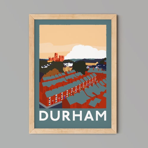 Durham // Art Print A3 & A4 Unframed Railway Print - Etsy UK