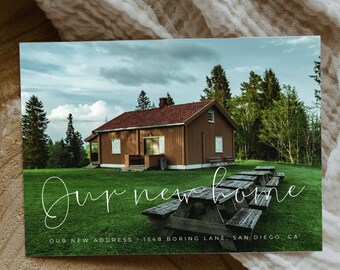 Our New Home Announcement Card - Etsy