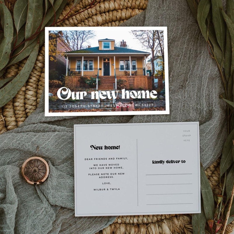 Vintage We Moved Cards - Etsy