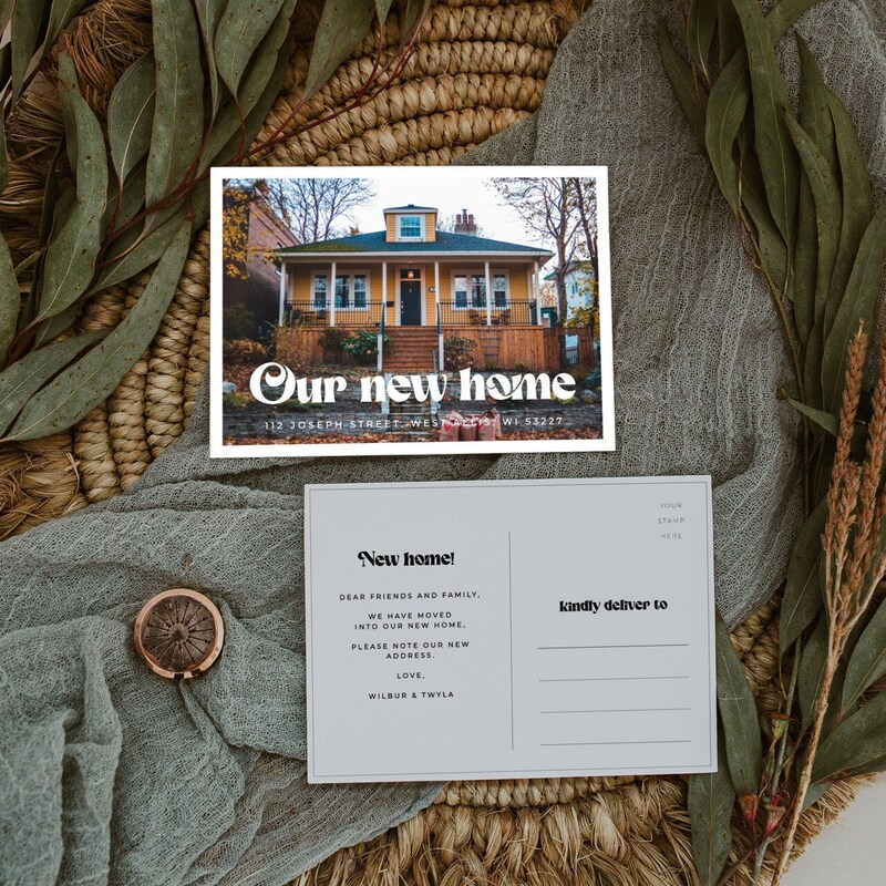 We Have Moved Cards - Etsy