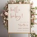 Baby Shower Welcome Sign, Hello Baby Editable Template, Modern ...
