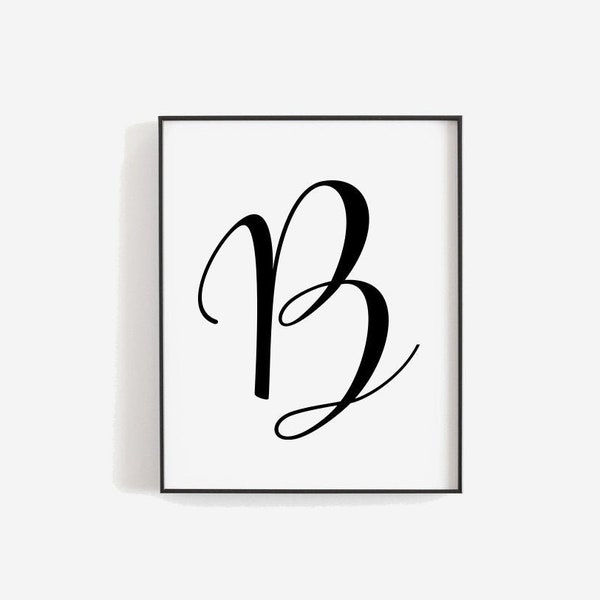 Letter B Poster - Etsy