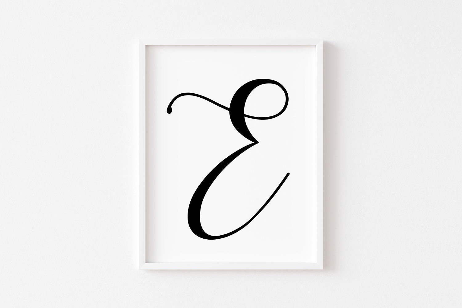 Letter E Wall Art PRINTABLE Letter Poster Letter Print - Etsy