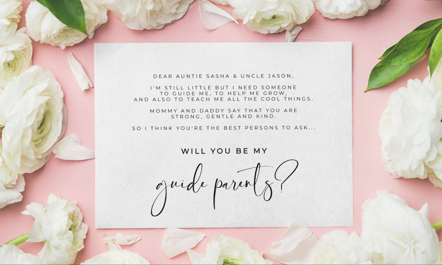 Guide Parent Proposal Card Template, Godparent Proposal Printable Card ...