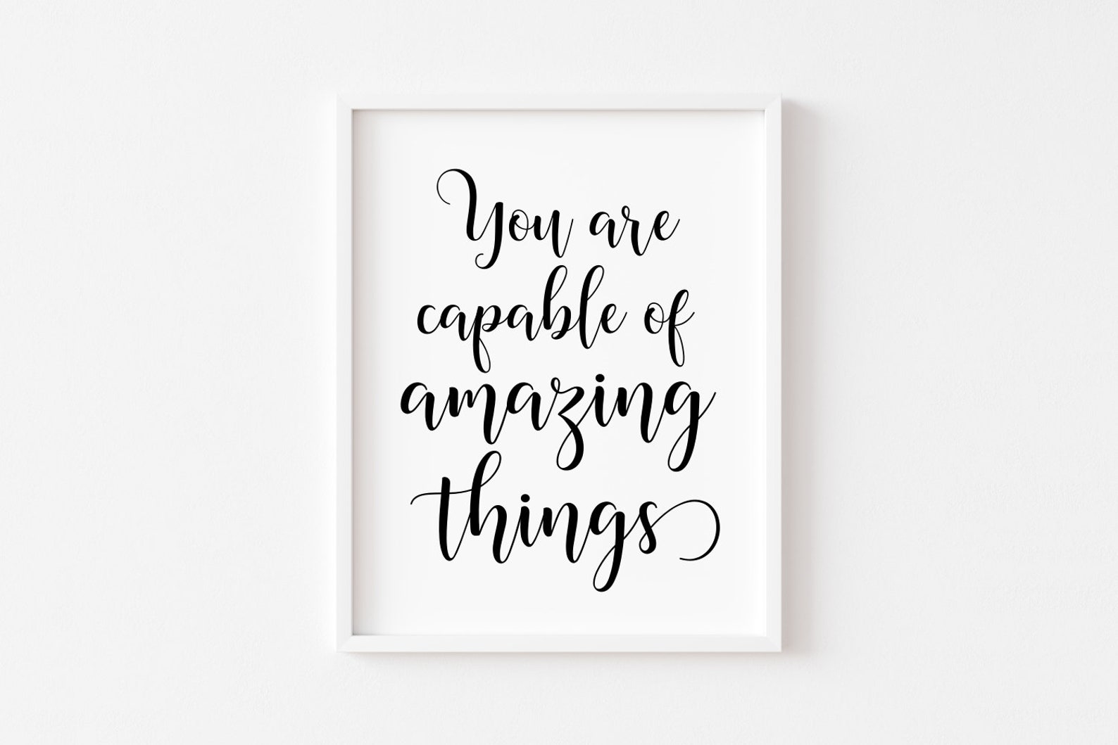 You Are Capable of Amazing Things PRINTABLE Wall Art - Etsy
