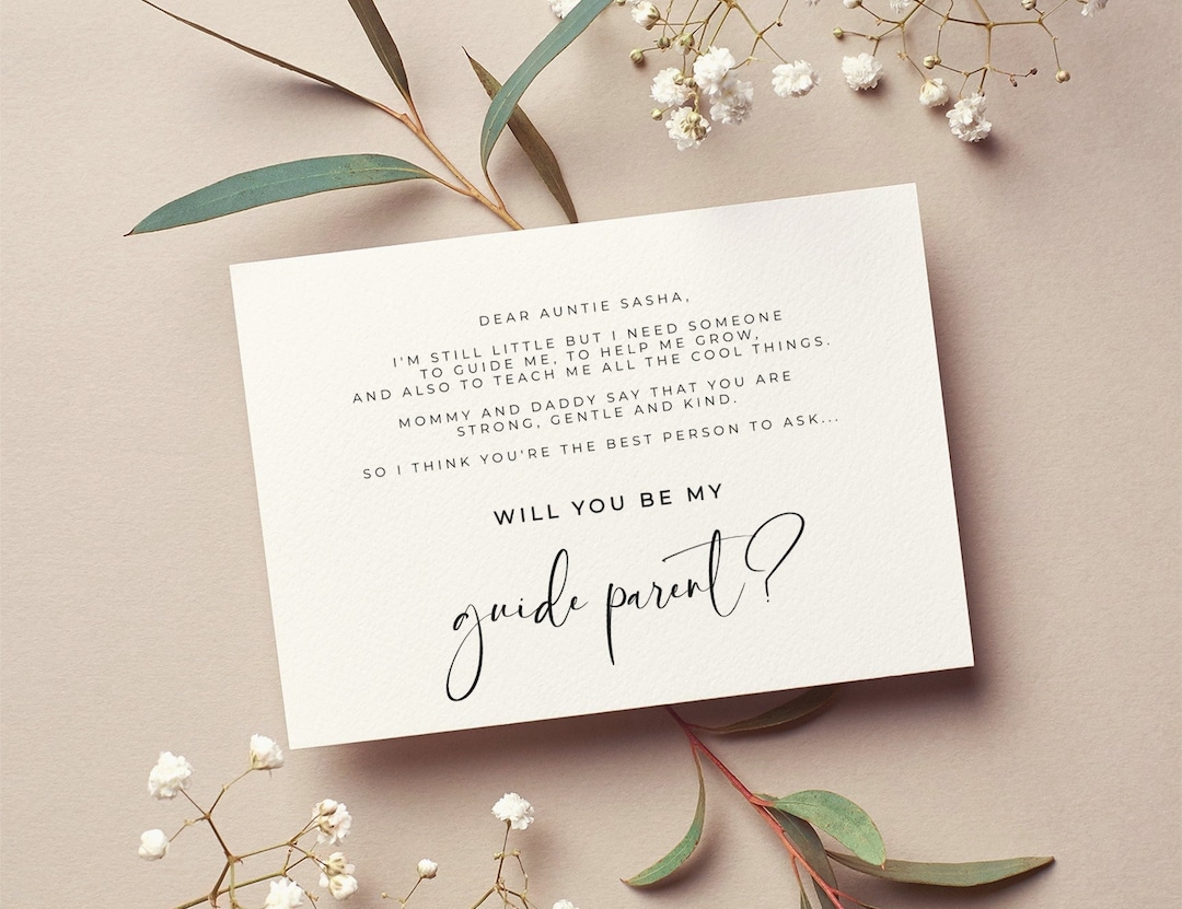 Guide Parent Proposal Card Template, Godparent Proposal Printable Card ...