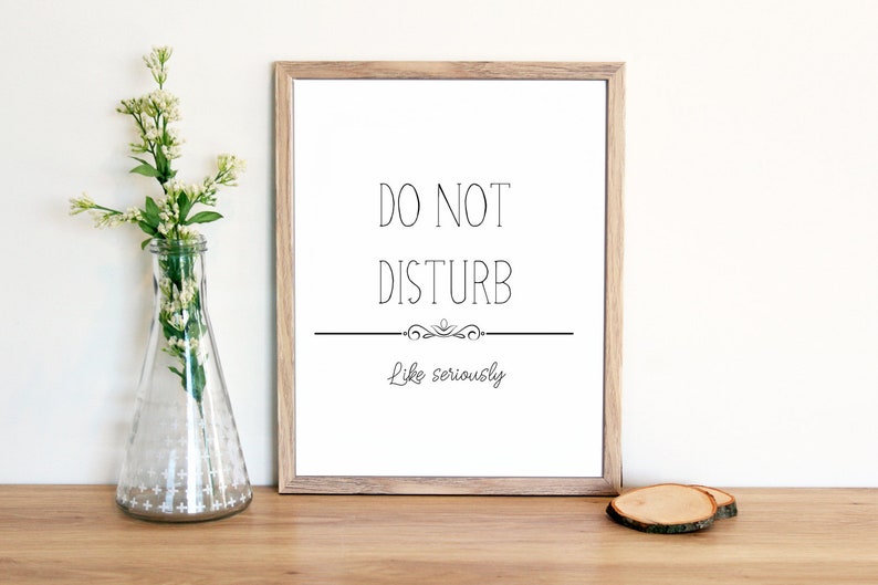 Do Not Disturb Sign PRINTABLE Wall Art Bedroom Wall Decor - Etsy UK