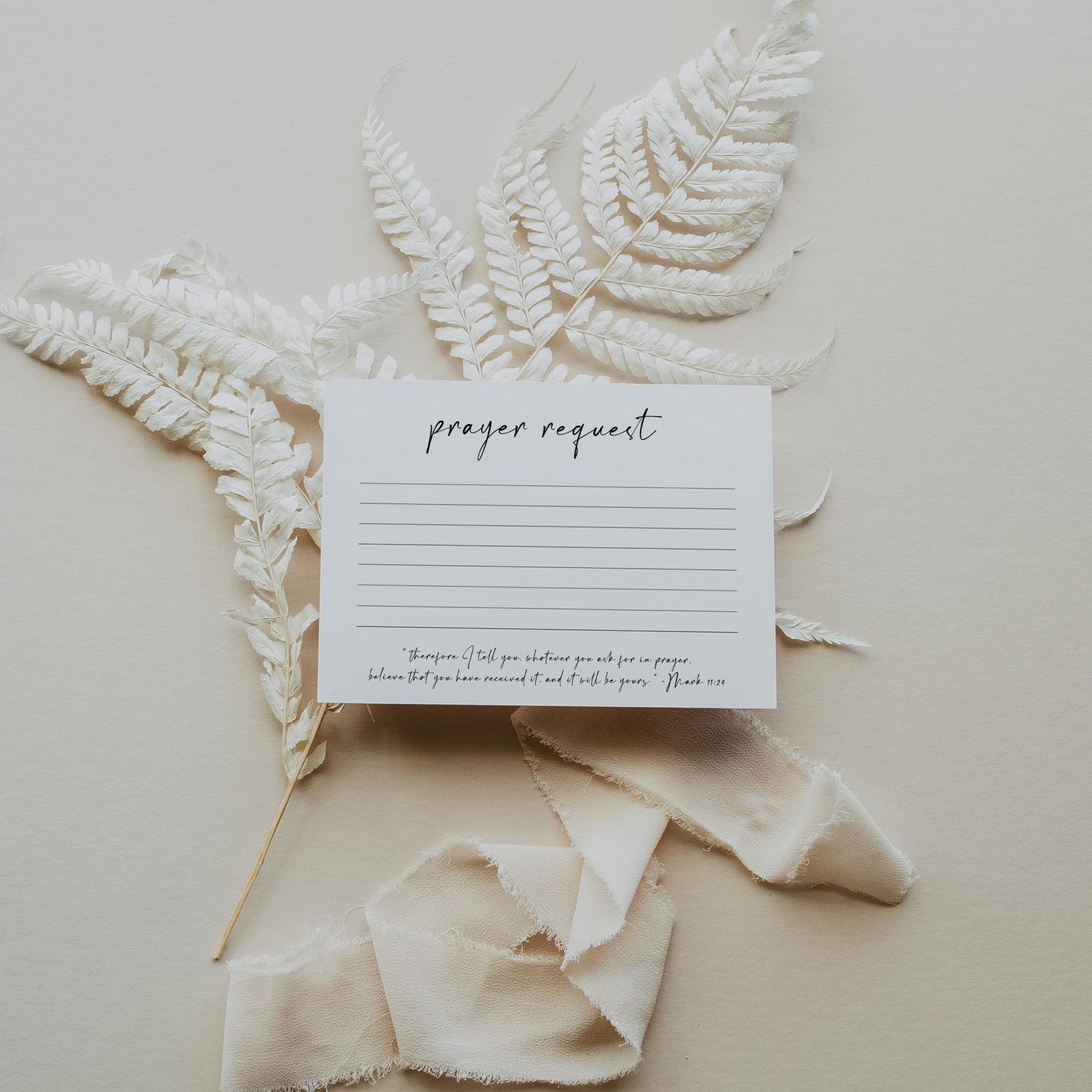 Prayer Request Cards, Printable Card Editable Template, Modern ...