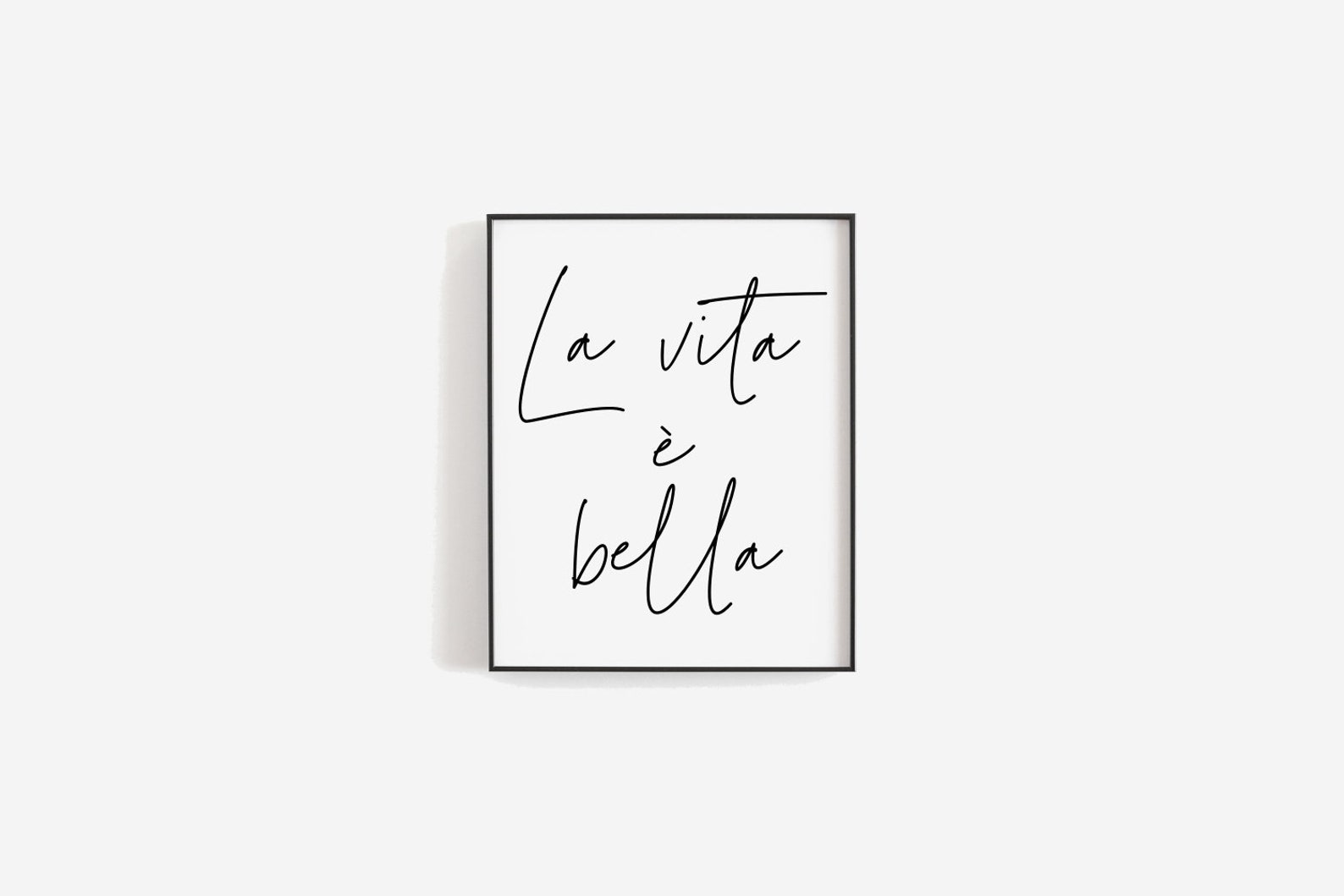 La Vita E Bella, Printable Poster, Italian Wall Art, Inspirational ...