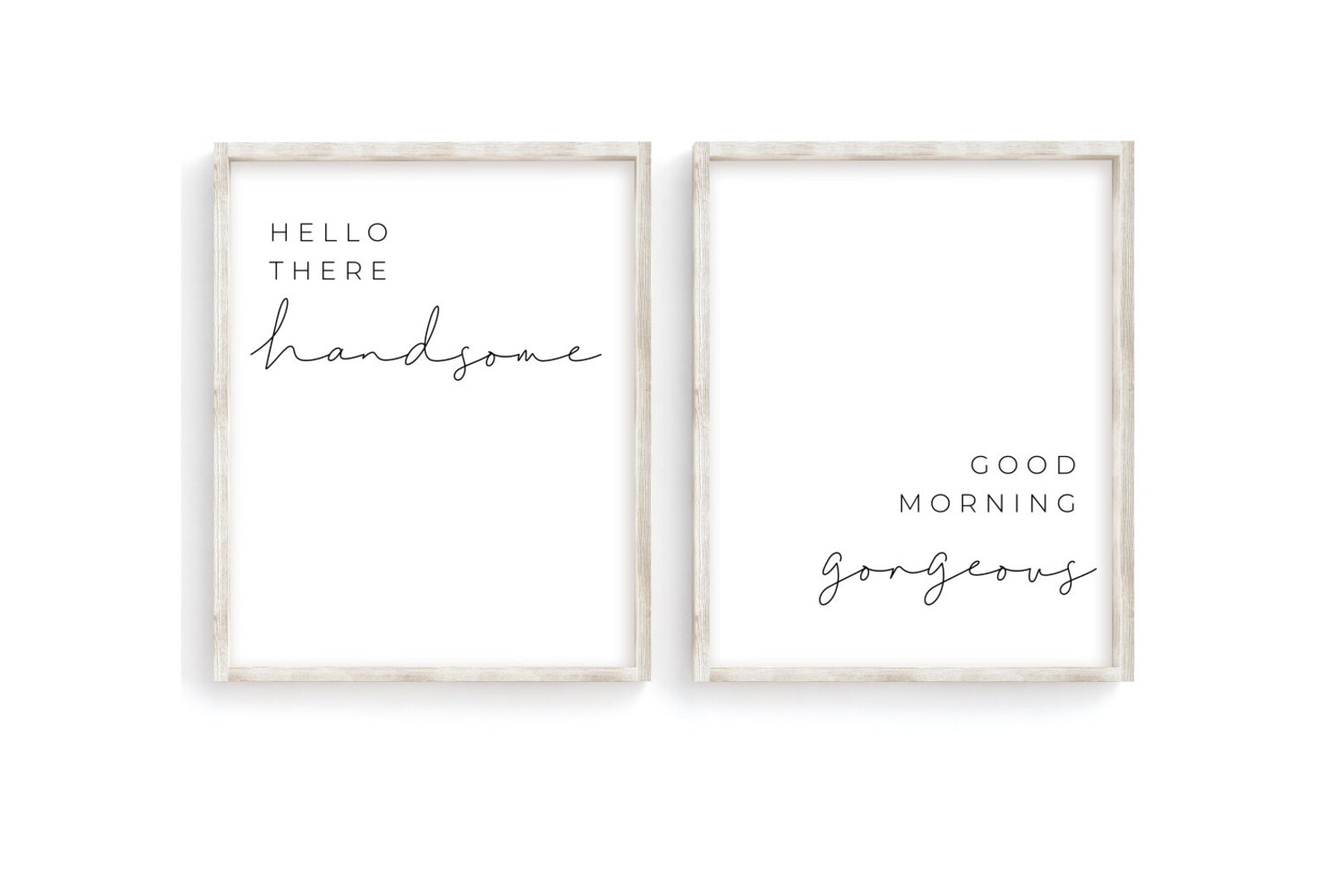 Hello there handsome good morning gorgeous PRINTABLE wall art | Etsy