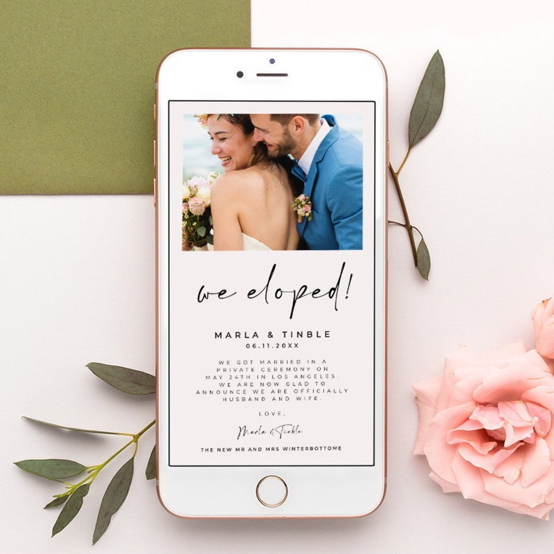 Elopement Card - Etsy
