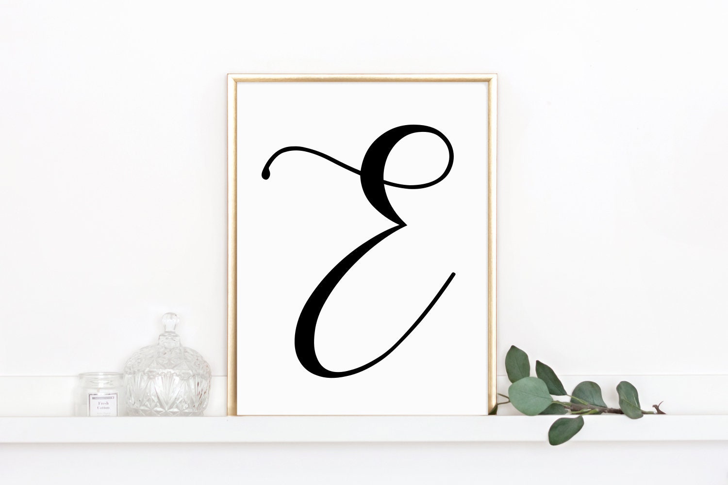 Letter E Wall Art PRINTABLE Letter Poster Letter Print - Etsy