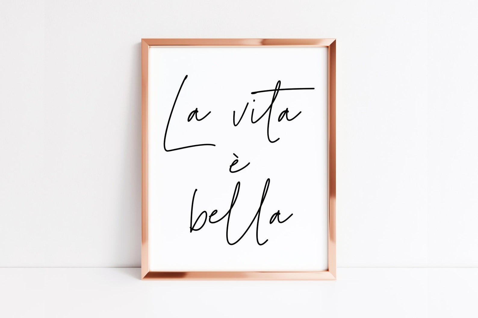 La Vita E Bella PRINTABLE Poster Italian Wall Art - Etsy