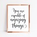 You Are Capable of Amazing Things, Printable Wall Art, Inspirational ...