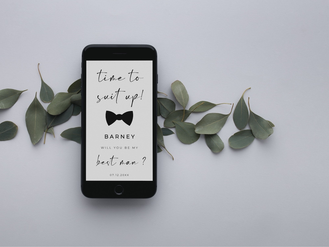 Best Man Proposal Digital Template, Will You Be My Groomsman Proposal ...