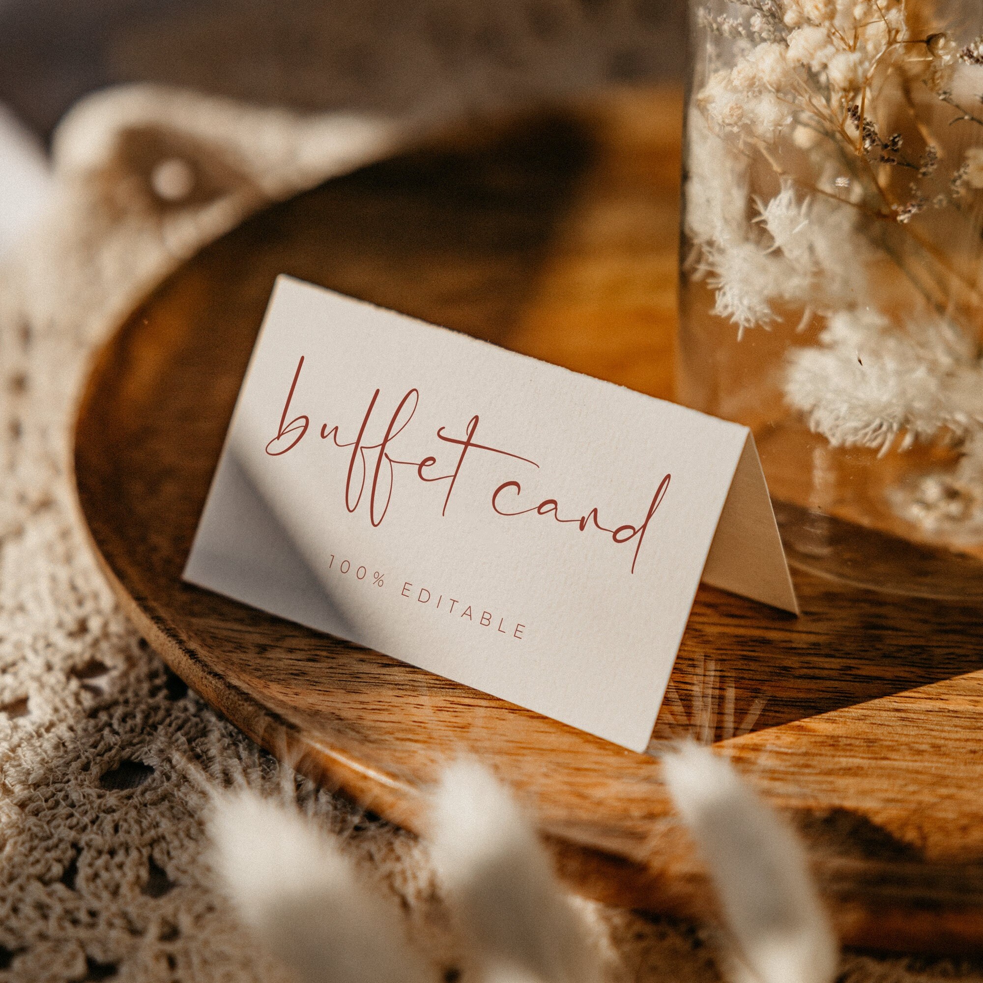 Buffet Cards Editable Template, Food Label Template Printable Cards ...