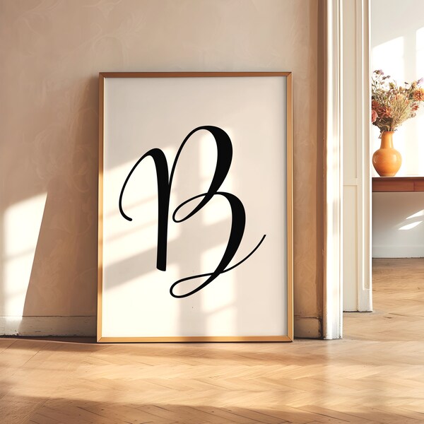 Letter B Poster - Etsy