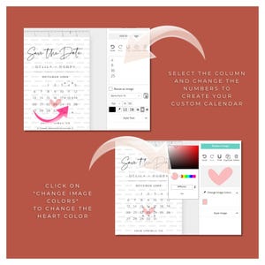 Save the Date Calendar Template, Printable Card and Electronic Save Our ...