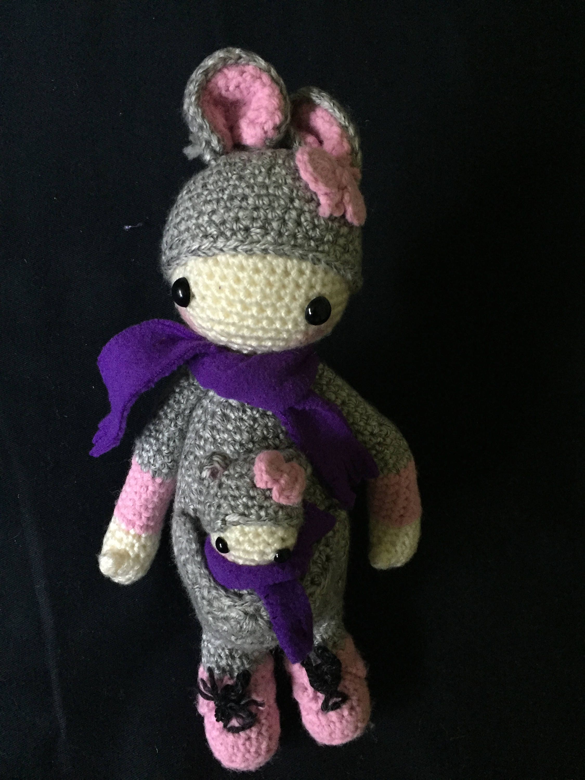 Bugs Bunny Rabbit Kangaroo Baby Amigurumi Gift Present for - Etsy