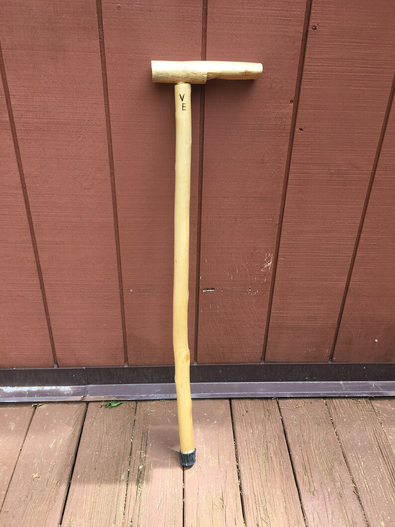 Handmade Wooden Cane With Natural Wood Handle | Etsy