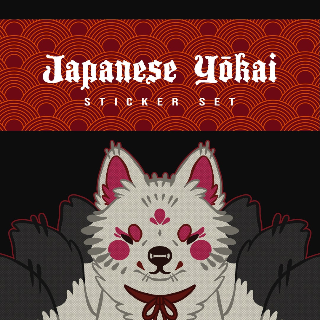 Japanese Yōkai Sticker Set - Etsy