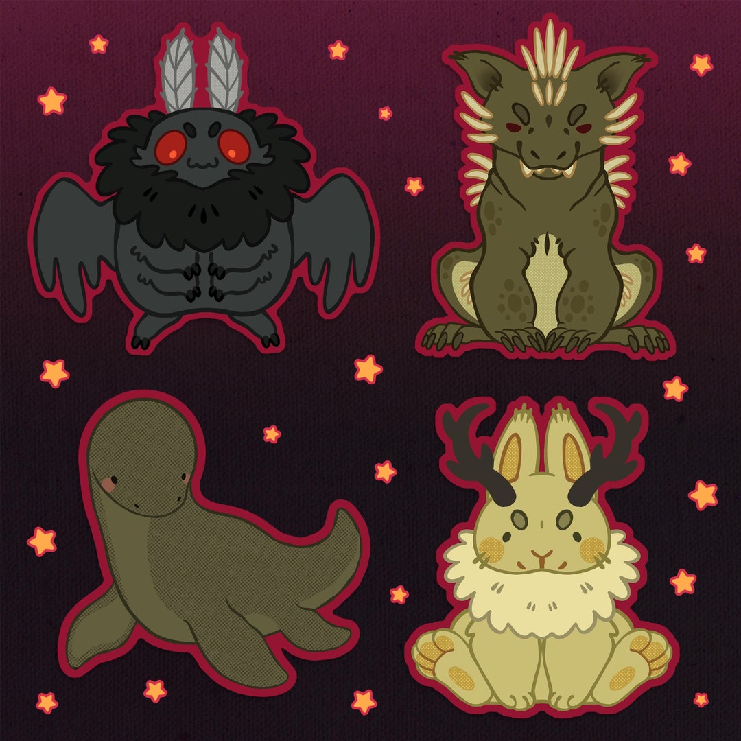 Cryptid Sticker Sets (ver. 2) - Etsy