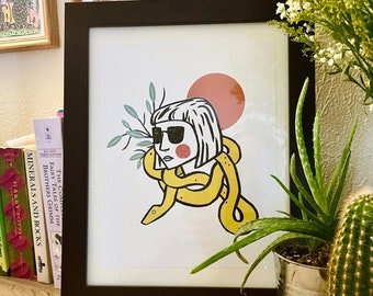 Banana Ball Python Art - Etsy