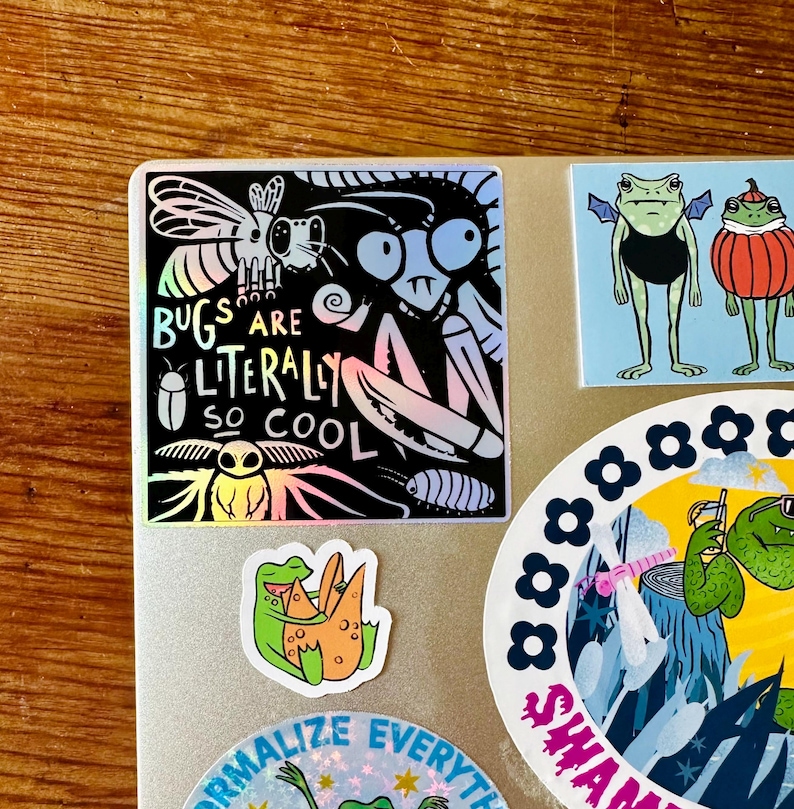 Holographic Bugs Sticker - 2