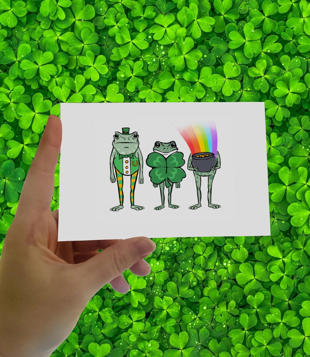 St Patrick’s Day Frogs Framed Print - Cute Funny Toad and Frog Trio ...