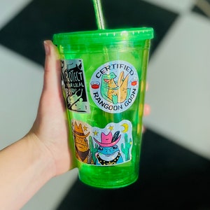 Holographic Crab Rangoon Goon Sticker - 2" Vinyl Laptop Frog Sticker ...