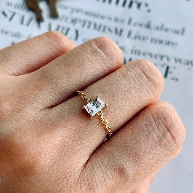 Delicate Stack Ring - Etsy