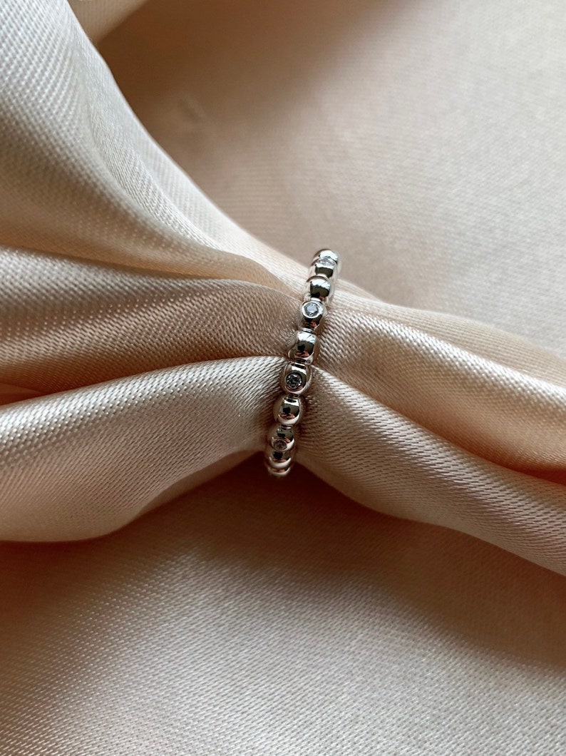 Dot Stacking Ring Dotted Ring Gemstone Ring Dainty Ring - Etsy