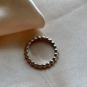 Sterling Silver Bead Ring - Bubble Ring - Ball Ring - Dot Ring ...