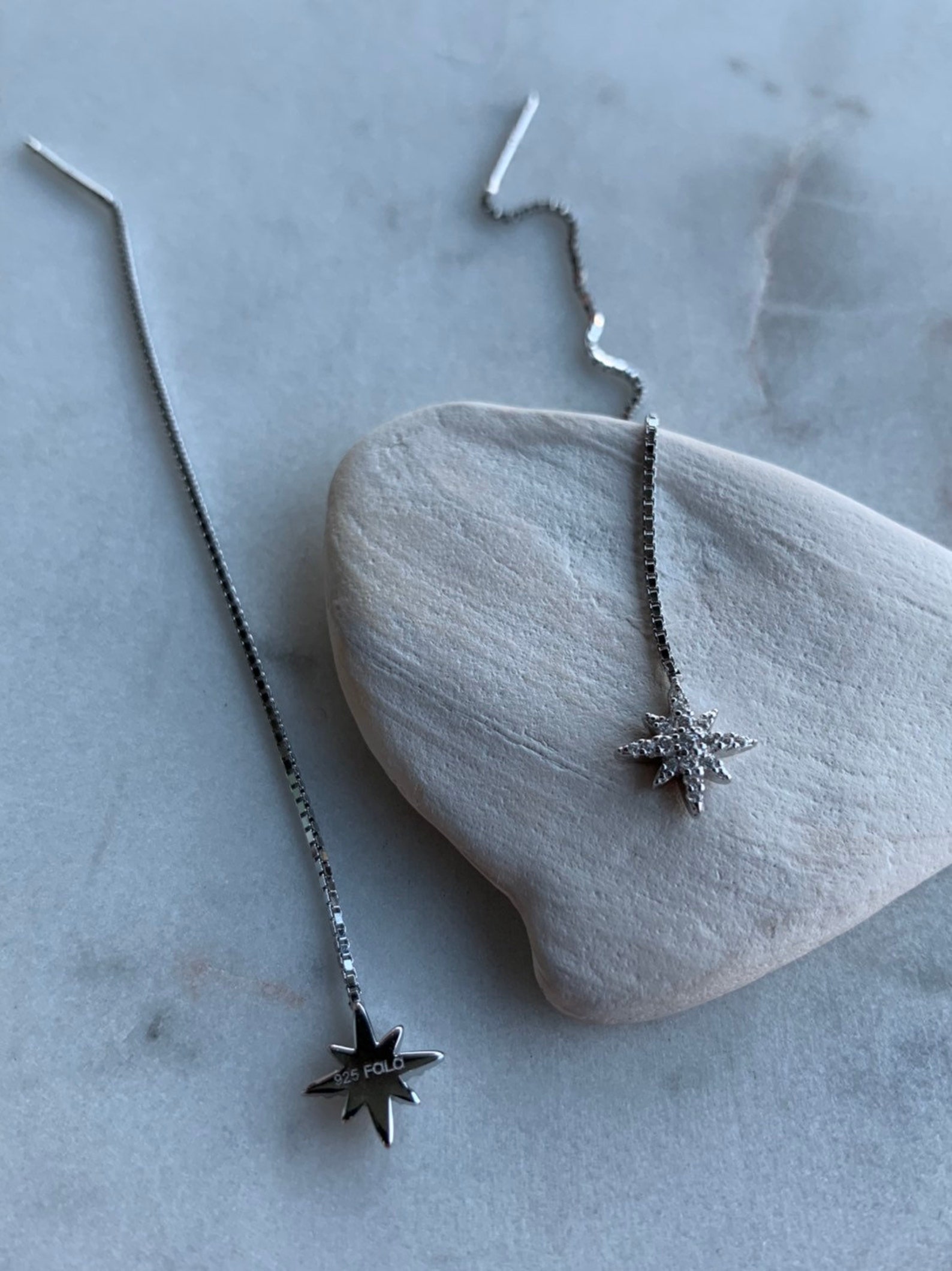 Star Threader Earrings Star Earrings Starburst Earrings - Etsy