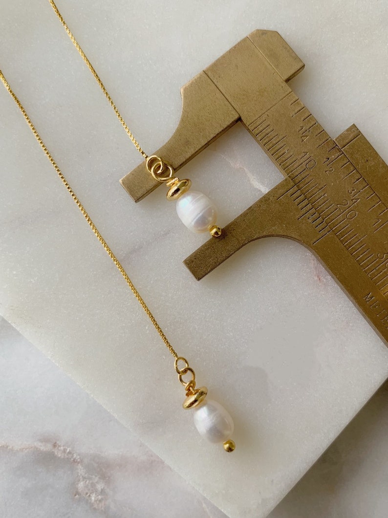 Pearl Thread Earrings Baroque Pearl Earrings Pearl Chain - Etsy