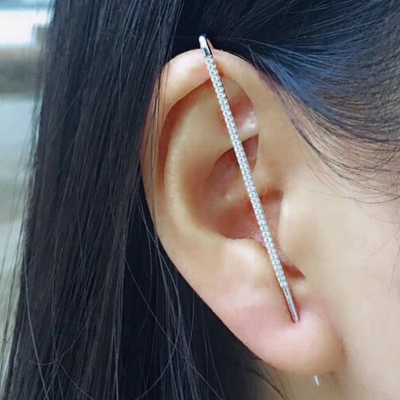 Ear Pin Gold Ear Cuff Gold Ear Climbers Minimalist - Etsy