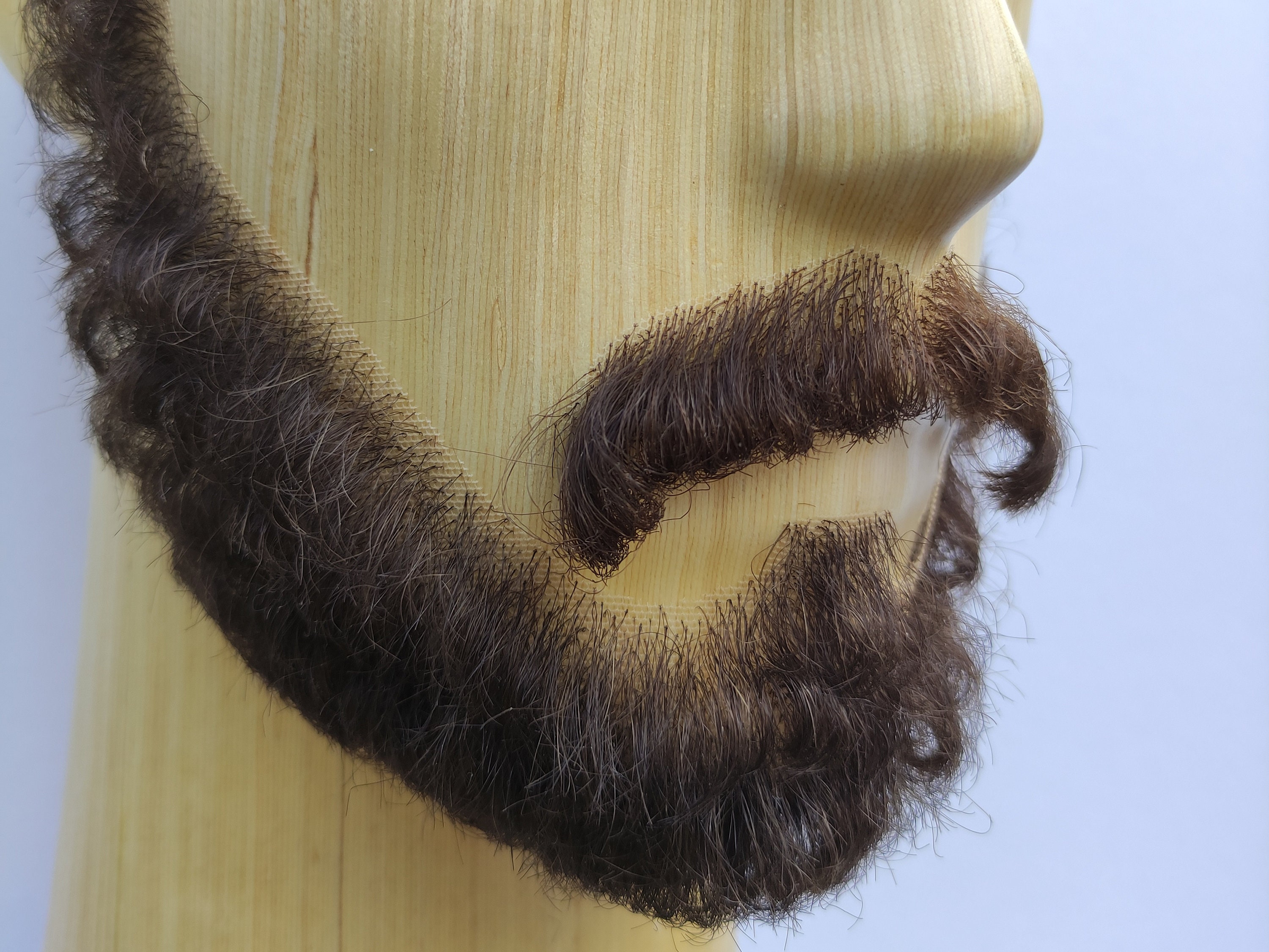 Realistic Fake Beard Kit 100% Real Human Hair Full Handmade - Etsy