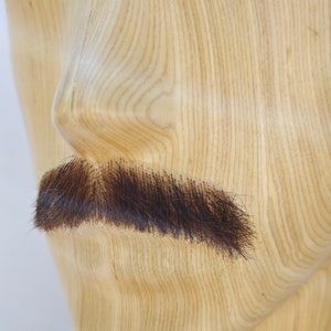 Realistic Fake Sideburns and Moustache Kit 100% Real Human Hair Full ...