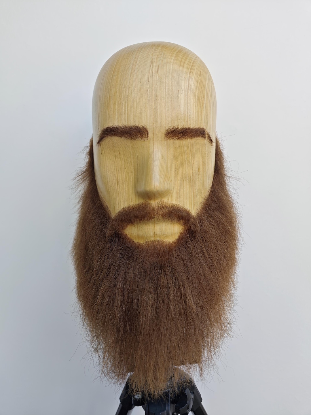 Realistic Fake Beard Kit 100% Real Human Hair Full Handmade - Etsy