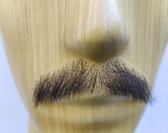 Realistic Fake Moustache, Human Hair, Full Hand Made - Etsy
