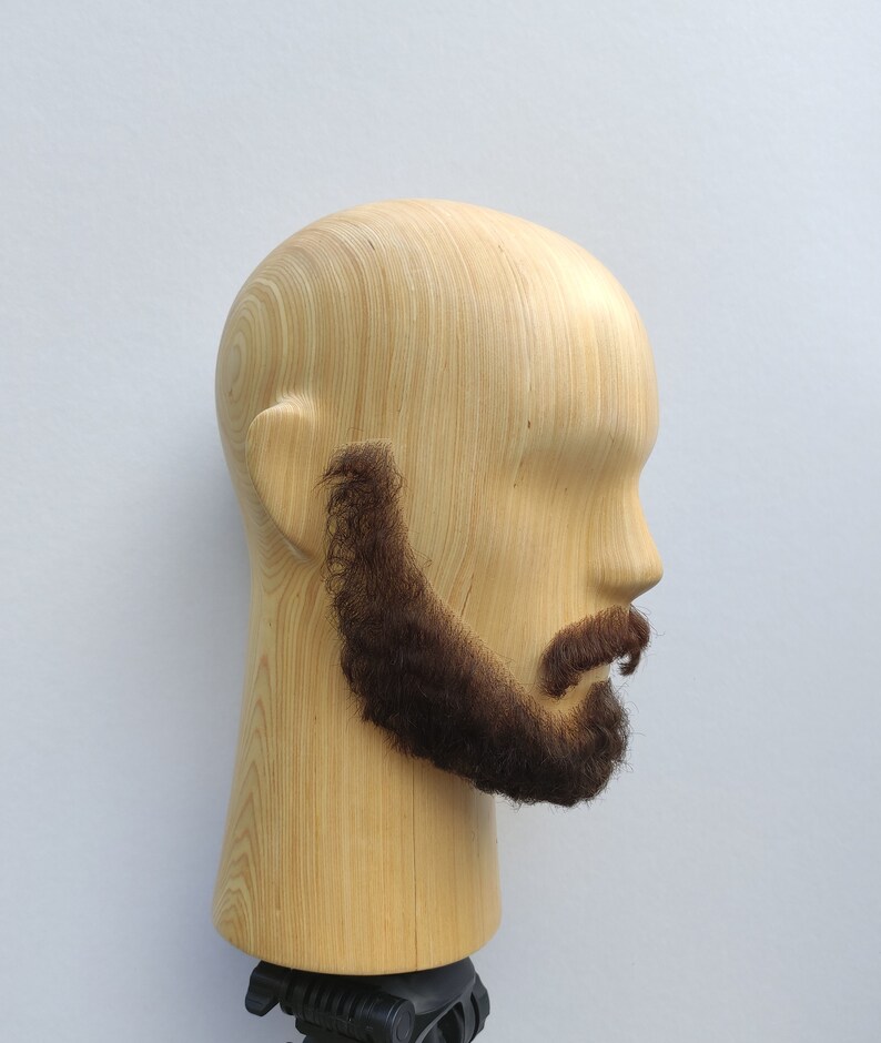 Realistic Fake Beard Kit 100% Real Human Hair Full Handmade - Etsy